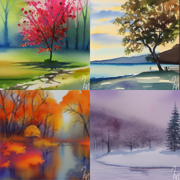 Watercolor Seasons - Collection | OpenSea