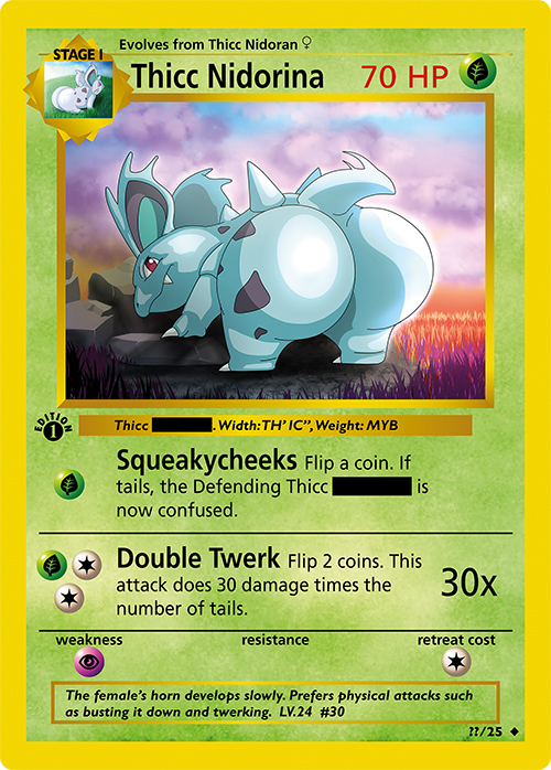 Nidorina Pokemon Card